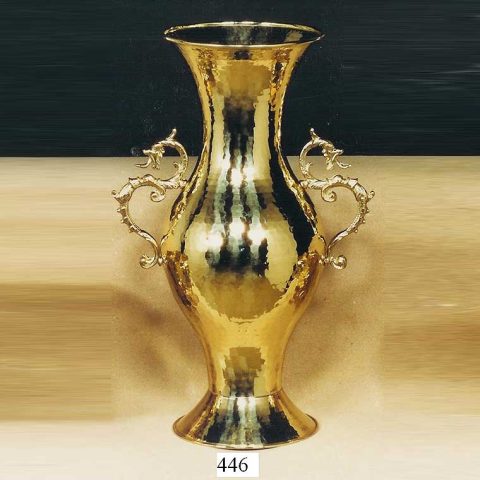 Ánfora Árabe de Metal Rebatido de 50 cm. | ENVÍO GRATIS